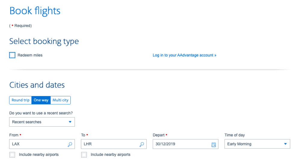 3 ways to access the old AA Award Calendar - Monkey Miles