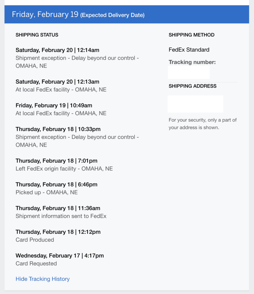 When will your Amex arrive? Here's how you can track when its being ...