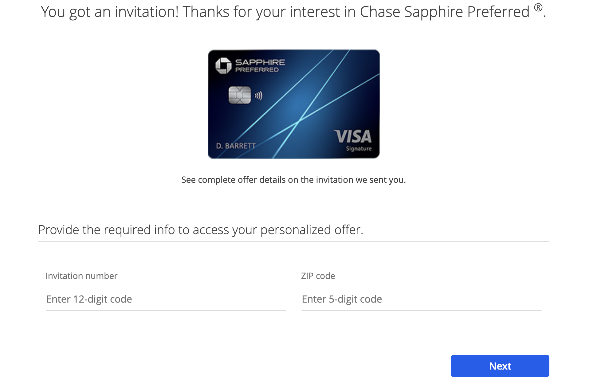 Targeted - 90k Chase Sapphire Preferred mailers - Monkey Miles