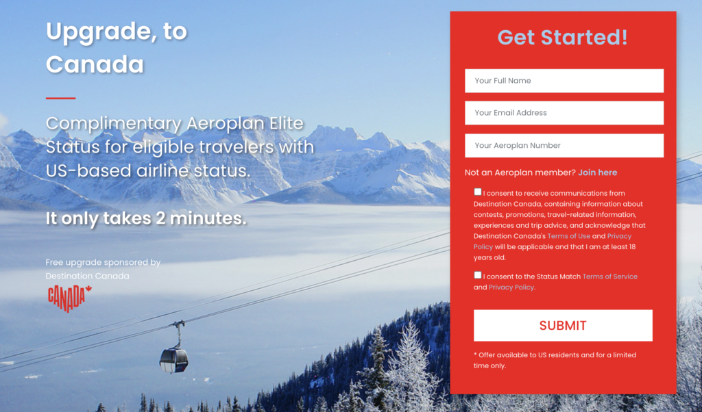 Air Canada has a public status match for US residents that could land ...