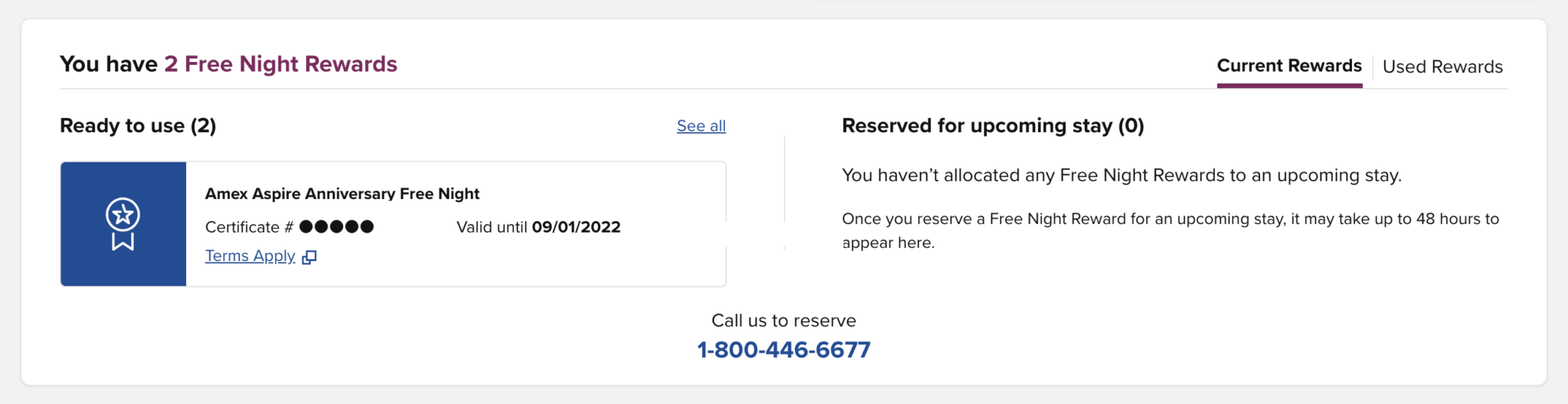 How to find your Hilton Free Night Reward certificates in your account ...