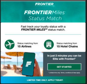 Frontier Status Match from 15 airlines and 15 hotels - why I took ...