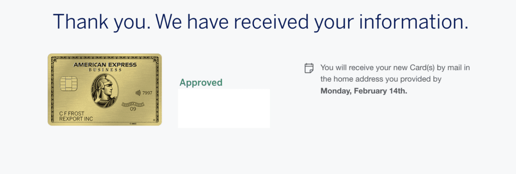 American Express Virtual Card seamlessly populated post approval ...