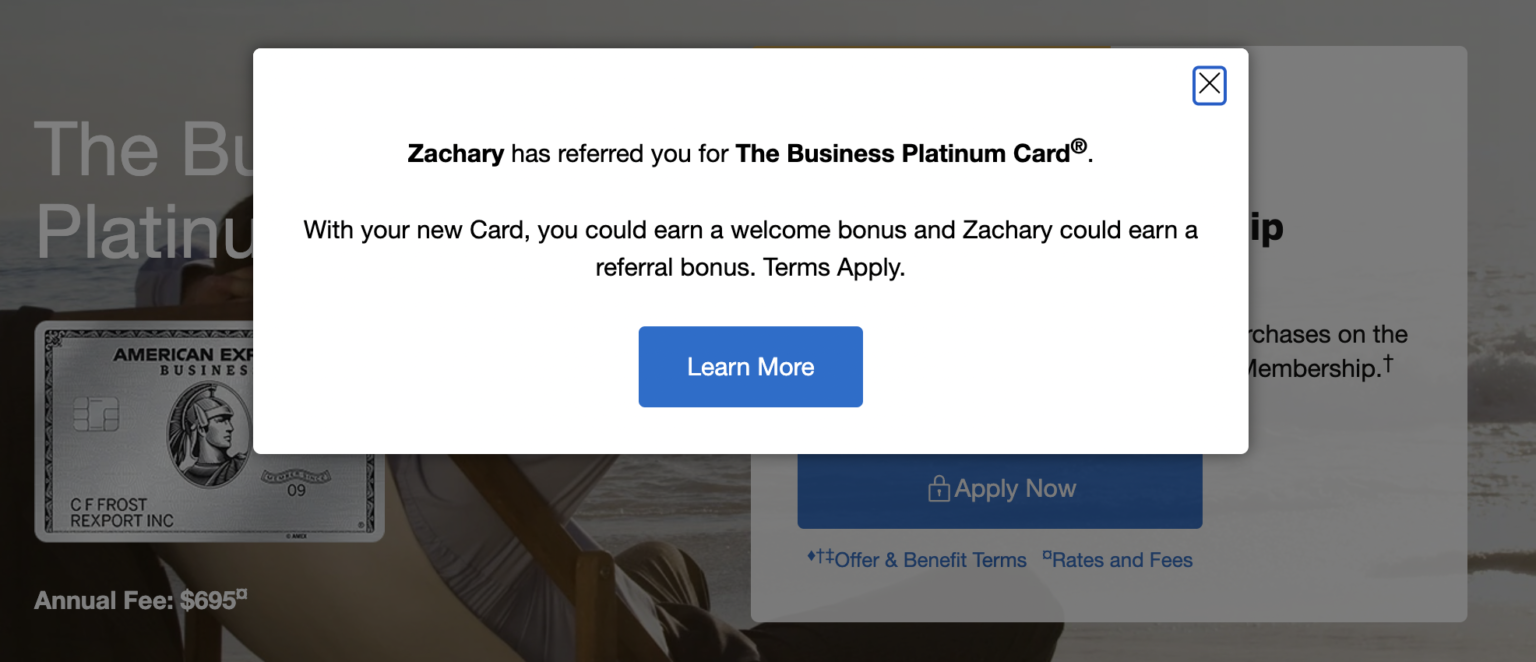 How to populate an Amex Referral Link - Monkey Miles