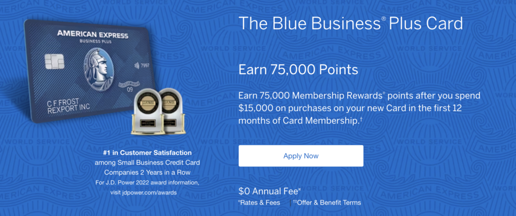 Massive 75k American Express Blue Business Plus ( Targeted ) - Monkey Miles