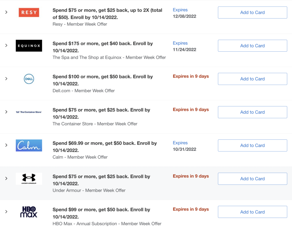 Check your American Express Member Week Offers - great deals from Dell ...