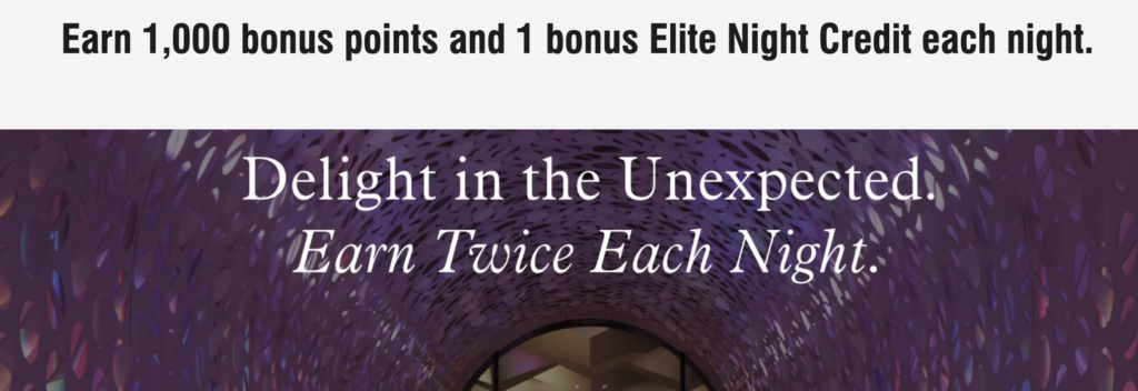 Mega Marriott Promo - Double Elite Nights + 1000 bonus points per night - Monkey Miles