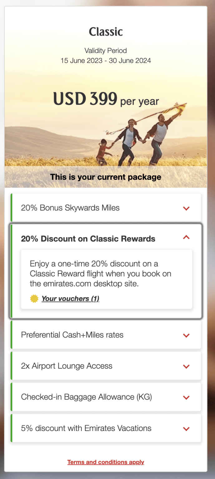 My experience using Emirates Skywards+ to get 20% off my Emirates First ...
