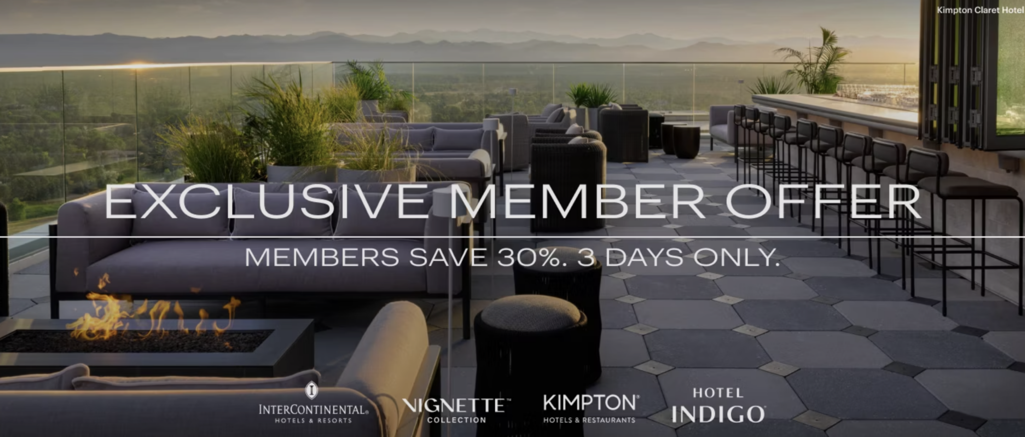 Flash IHG Executive Member Sale - save up to 30% at select Kimpton ...