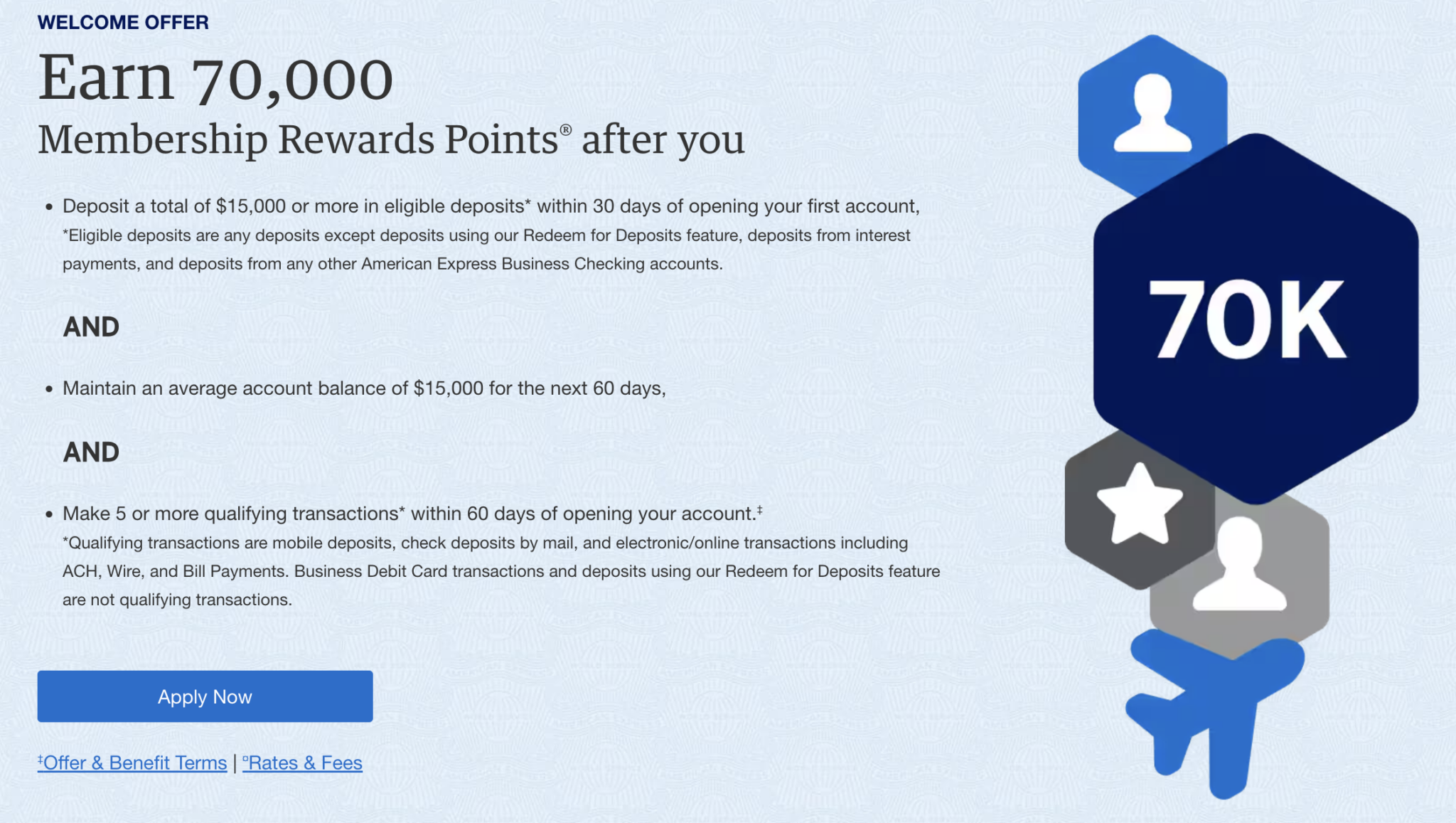 70k Amex points for opening an Amex Business Checking Account [Targeted ...