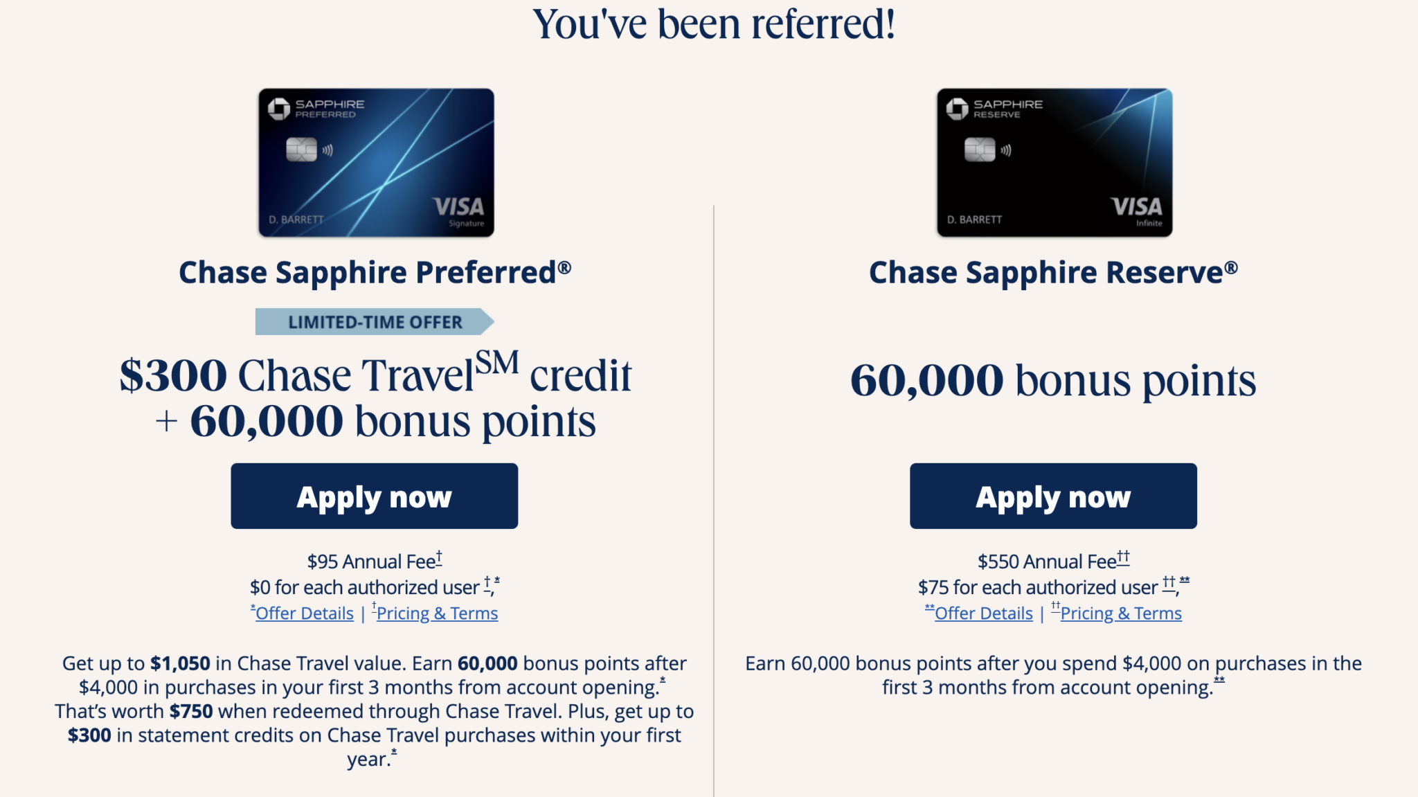 Chase Sapphire Family referrals are now populating new $300 Chase ...