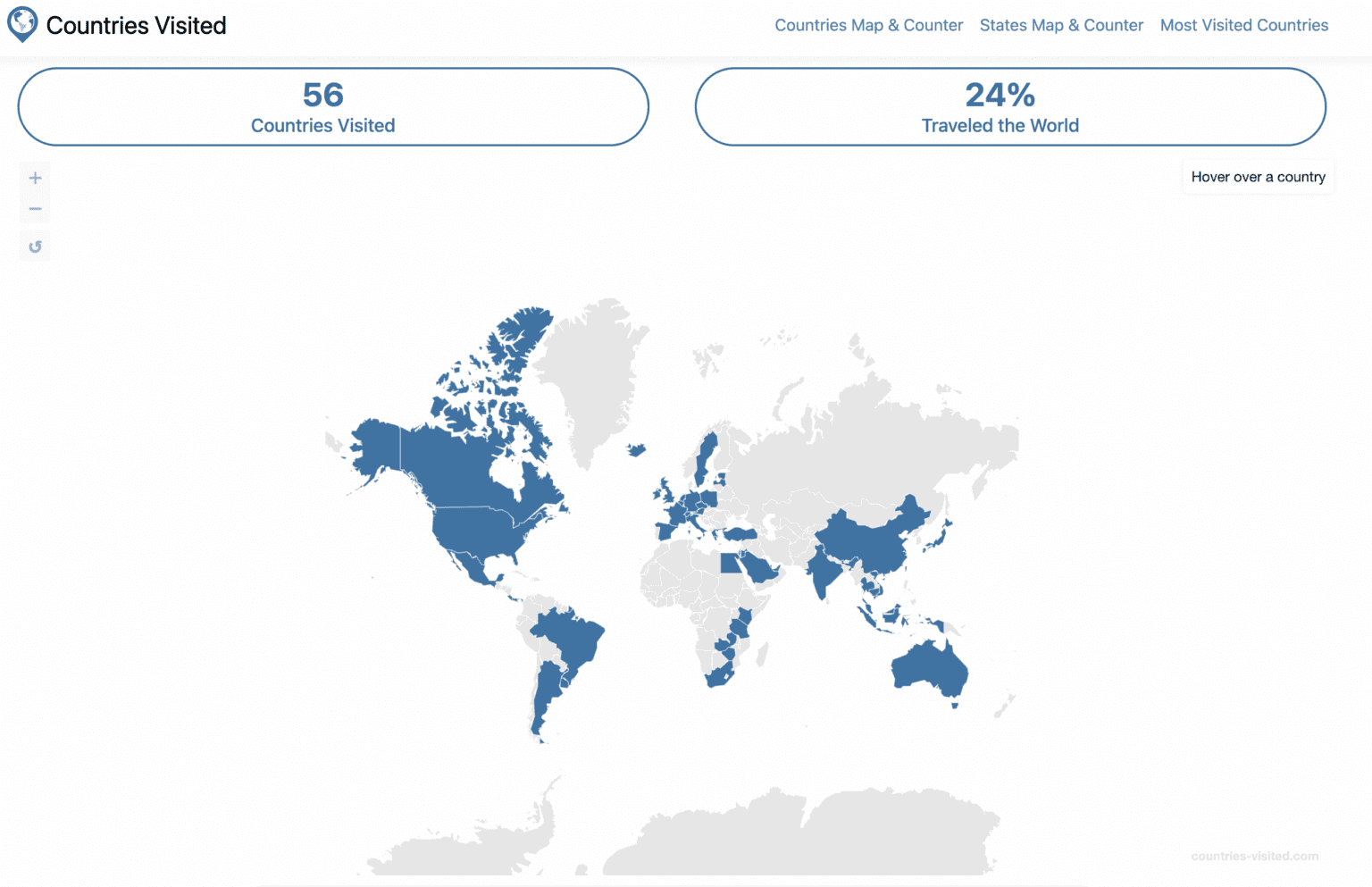 How many countries have you visisted? This site has a Cool Country ...